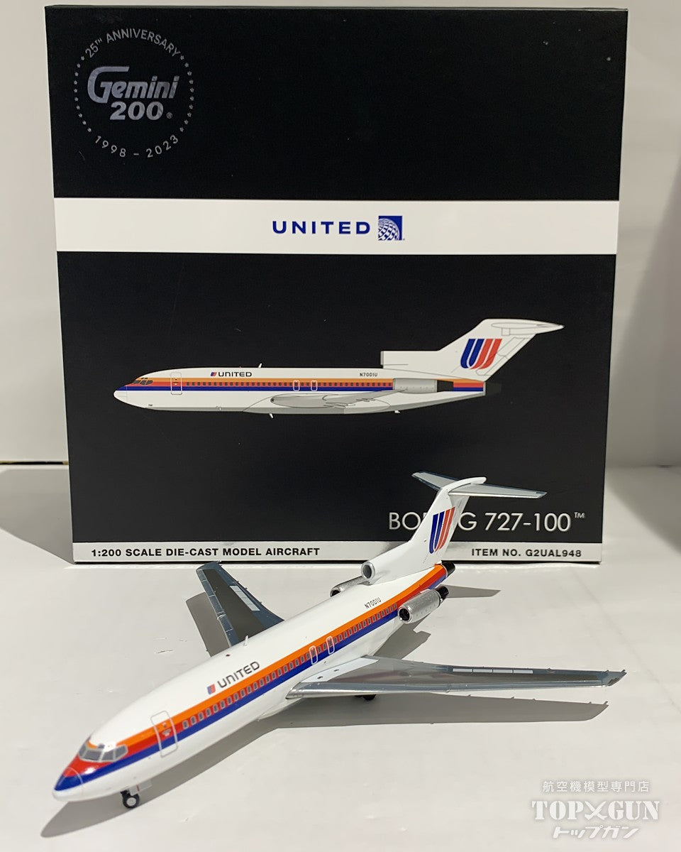 Gemini200 727-100 ユナイテッド航空 Saul Bass livery N7001U 1/200 [G2UAL948]