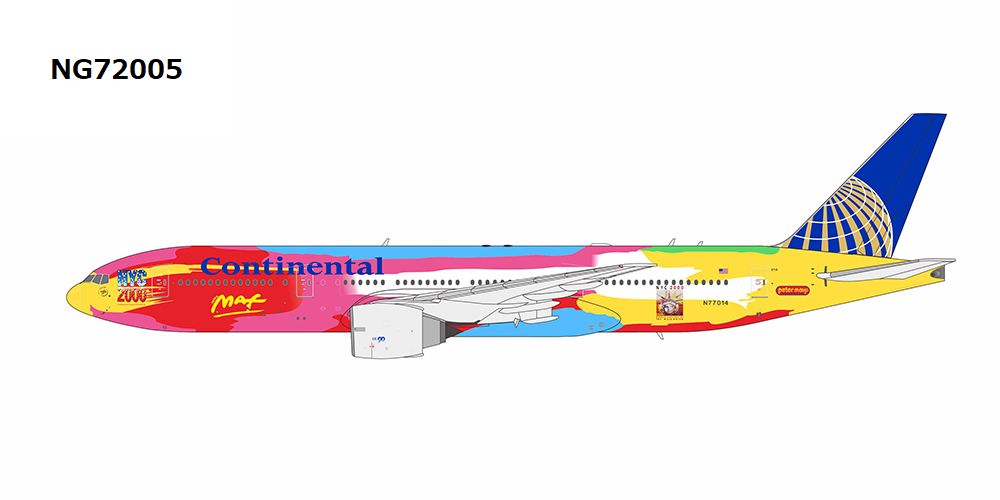 NG Models 777-200ER コンチネンタル航空 Peter Max N77014 1/400[NG72005]