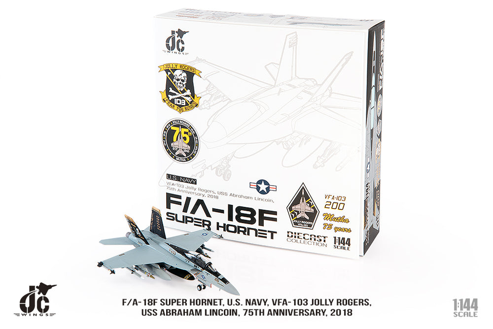 JC Wings F/A-18F アメリカ海軍 VFA-103 ジョリーロジャース 75周年記念塗装 2018 1/144[JCW-144 ...