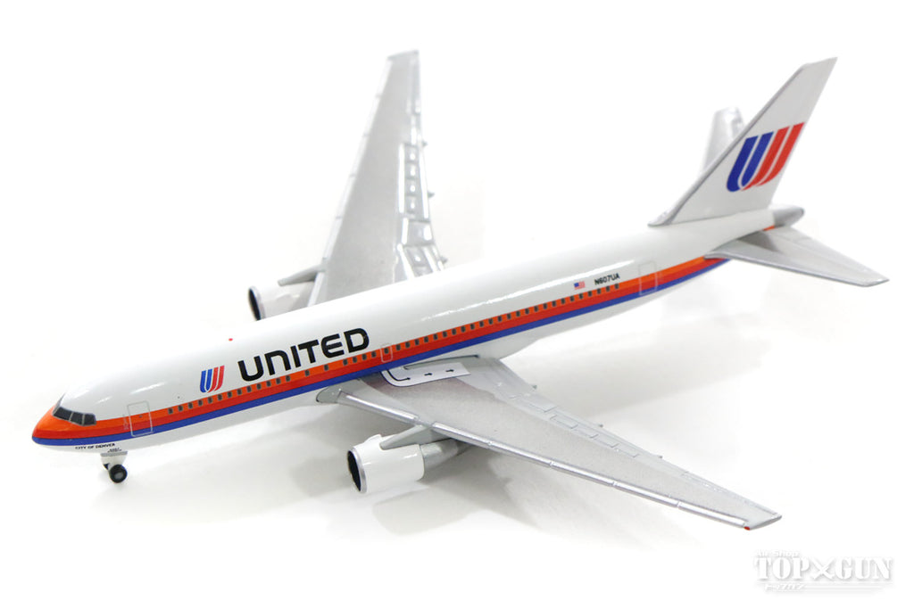 Herpa Wings 767-200 ユナイテッド航空 90年代 「ソウル・バス」塗装 大ロゴ N607UA 1/500 [530187]