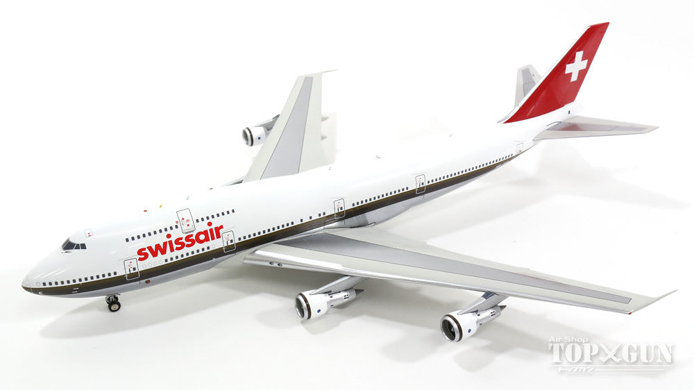 InFlight200 747-300 スイス航空 90年代 茶帯 HB-IGE (スタンド付属) 1/200 ※金属製 [IF7430915P]