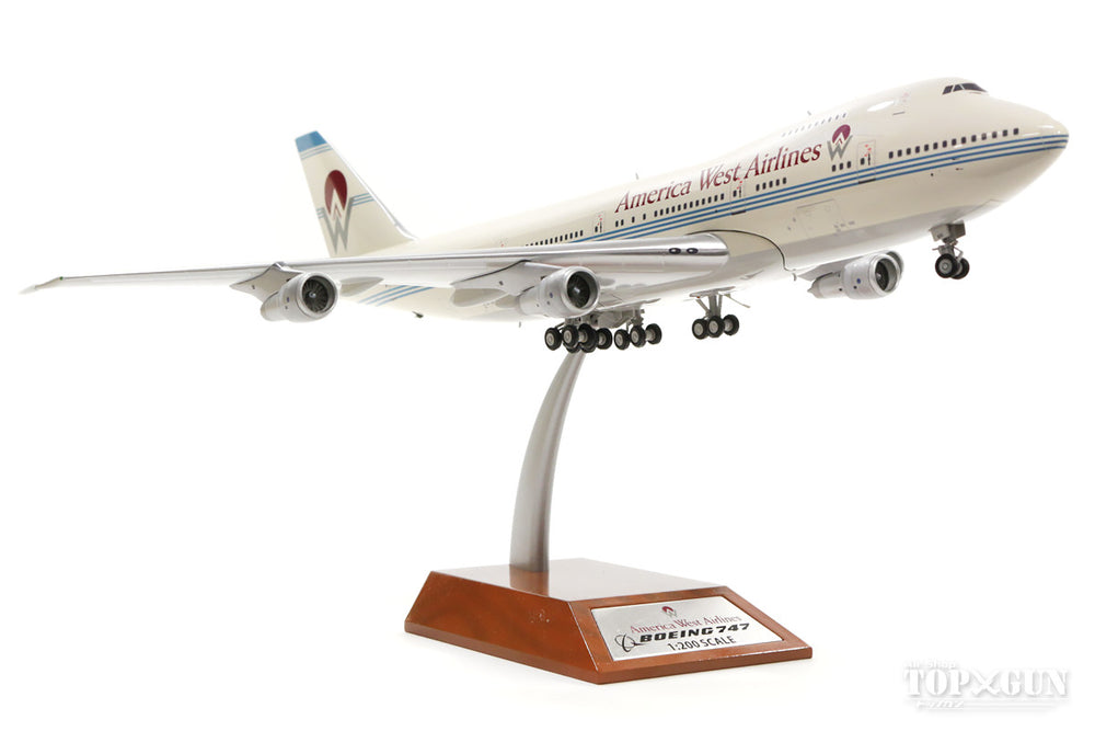 InFlight200 747-200B アメリカウエスト航空 N533AW (スタンド付属) 1/200 [IF747HP001]